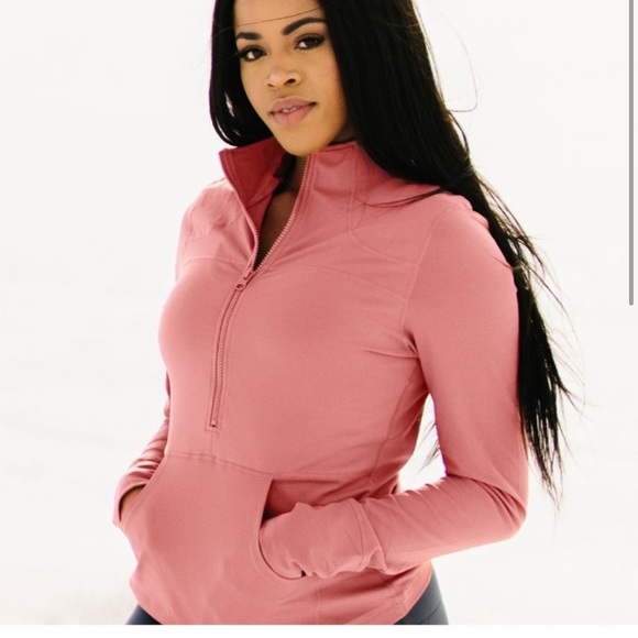 ZYIA | Jackets & Coats | Zyia Active 2 Zip Pullover Yoga Athleisure ...